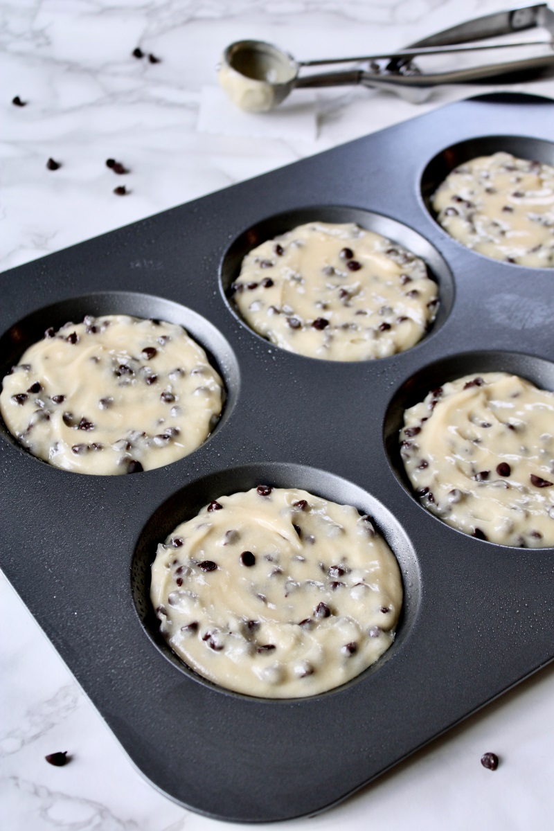 Quick and Easy Chocolate Chip Muffin Tops - TheLittleBakerWhoCould