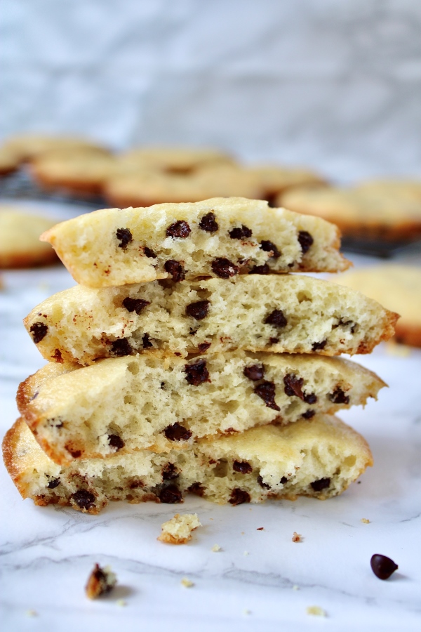 Quick and Easy Chocolate Chip Muffin Tops - TheLittleBakerWhoCould